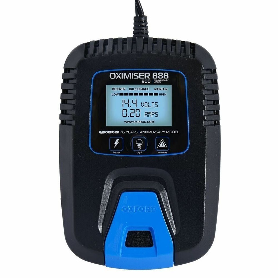 Oxford Oximiser 900 Motorcycle Battery Charger Trickle Motorbike ...