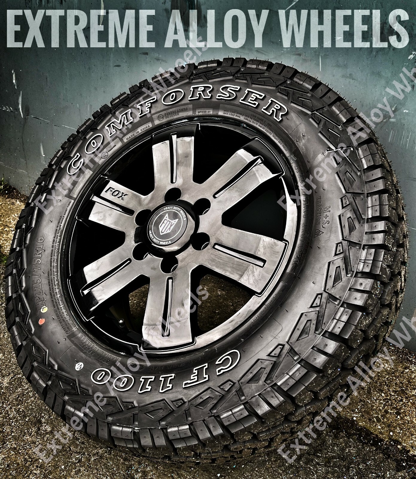 16" Black Opus Alloy Wheels Mercedes Sprinter 6x130 + Comforser All ...