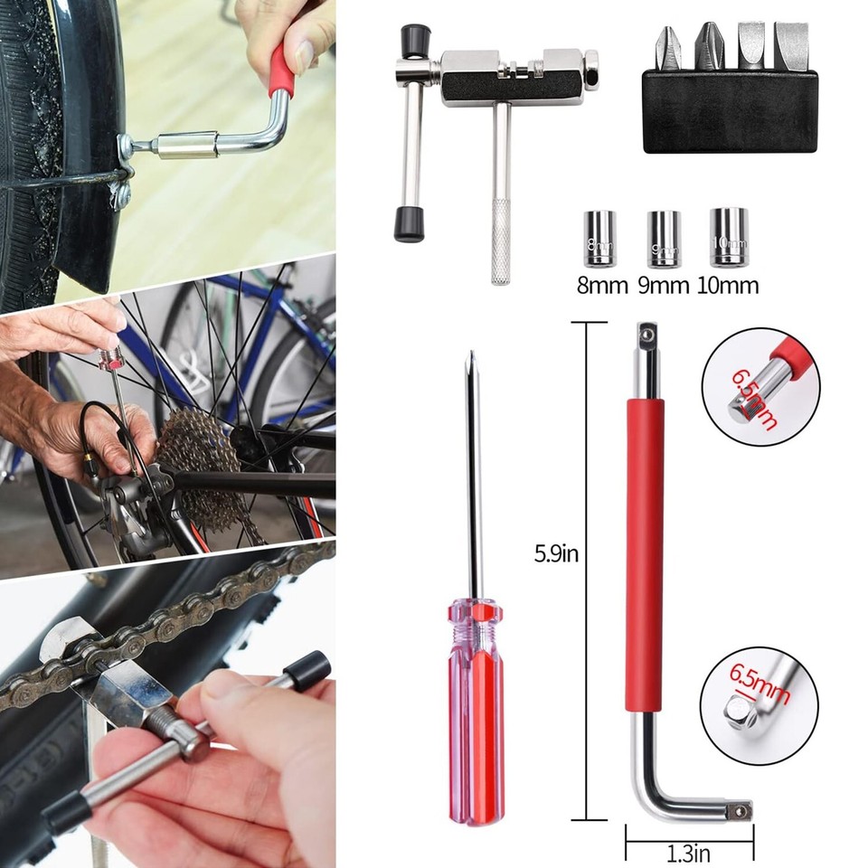 44pcs Professional Bike Repair Tool Kit, Quality Bicycle Maintenance ...