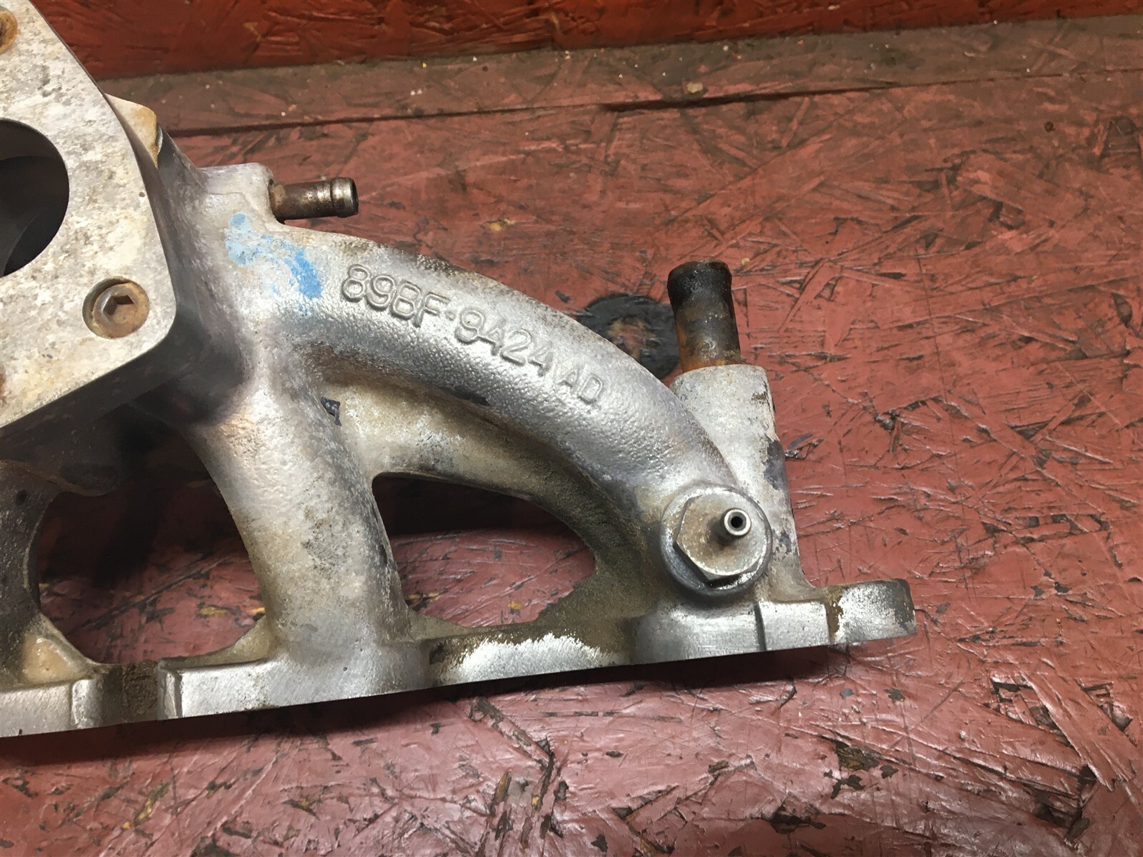 TORO GROUNDSMASTER 345 FORD VSG411 INTAKE MANIFOLD 89BF-9424-AD | eBay