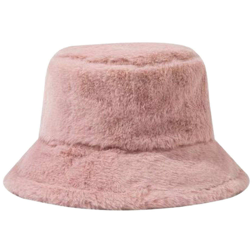 Women Bucket Hat Fuzzy Rabbit Hat Plush Polyester Blend Soft Cozy Feel ...