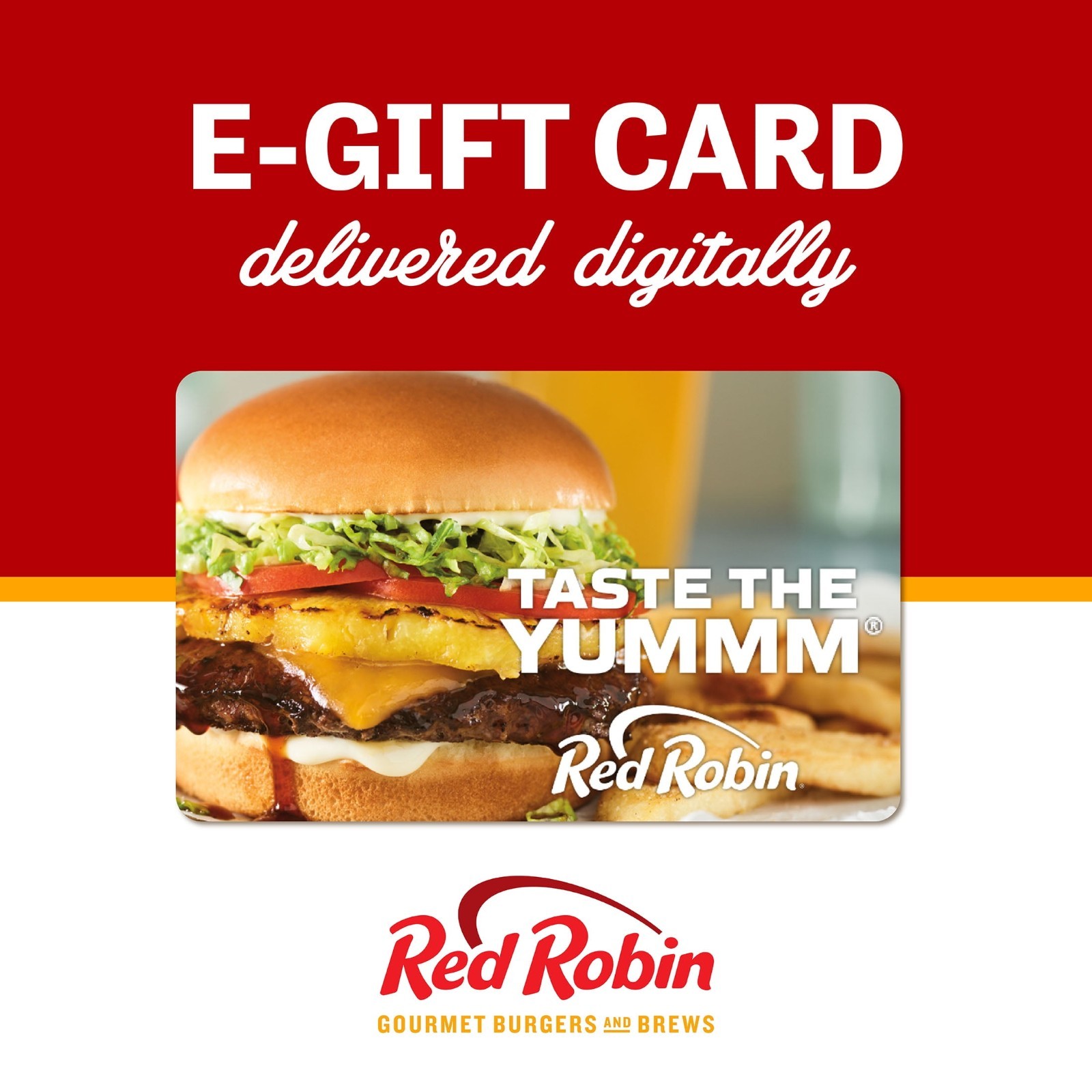 $25 Red Robin Gift Card- Digital Delivery | eBay
