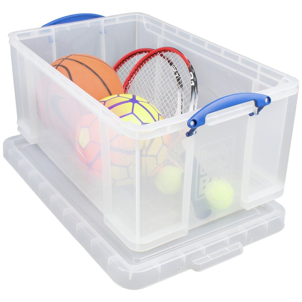 Really Useful 64 Litre Plastic Storage Box - Clear | eBay UK