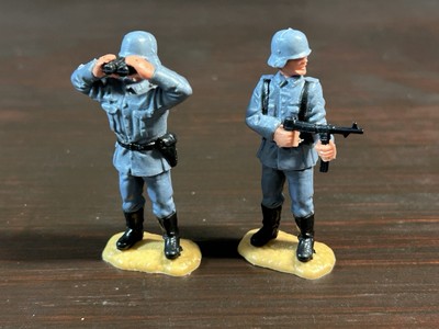 Timpo 2nd Series WW2 Germans x 2 - "One Piece Heads" - 1970s | eBay