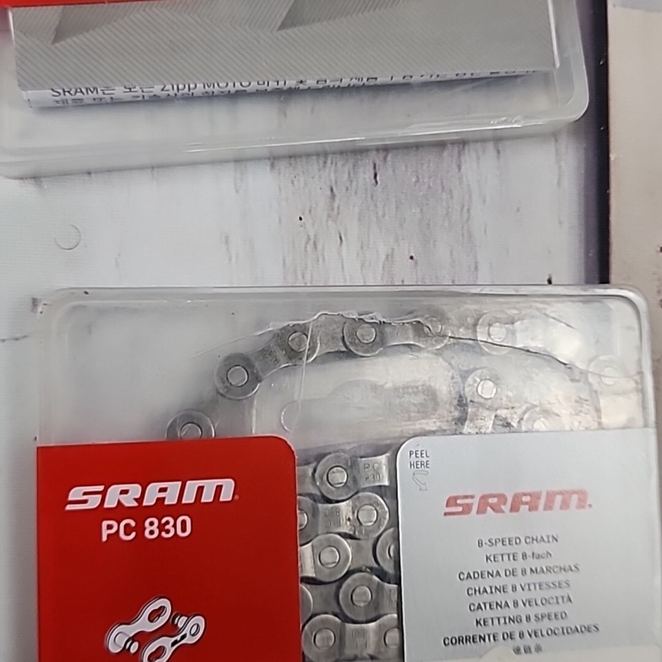 3 Pack SRAM PC-830 8 Speed Road Bike Chain with Powerlink 114 Links 1/2 ...