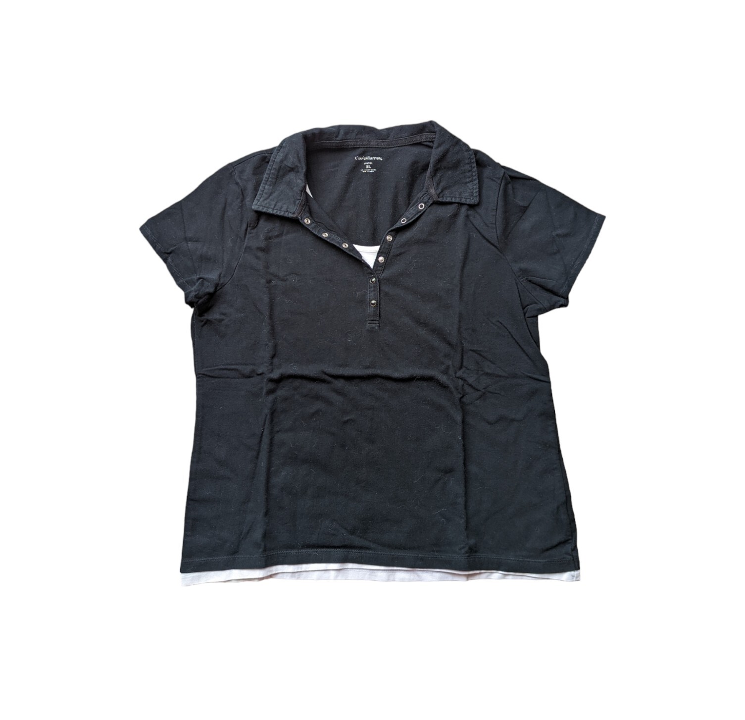 Croft & Borrow Black Collared Shirt Size XL | eBay