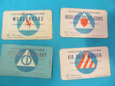 CIVILIAN PROTECTION DEFENSE AUXILIARY AIR WARDEN POLICE CORPS ...