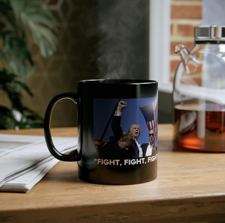 Trump Fight, Fight, Fight! Mug, Trump 2024 Coffee Cup, 11oz or 15oz Mug ...