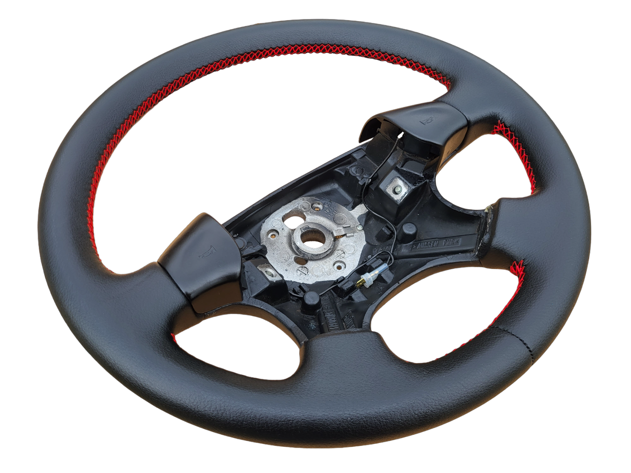 VW VOLKSWAGEN GOLF GTI MK3 3 POLO PASSAT B4 SPORT RED LEATHER STEERING ...