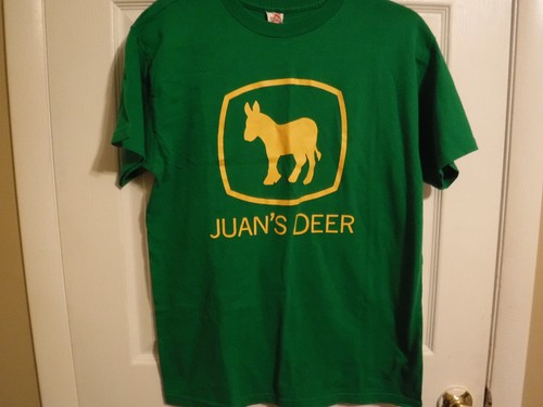Juan’s Deere Deer Burro Donkey Funny John Graphic Tee T-Shirt Men’s ...