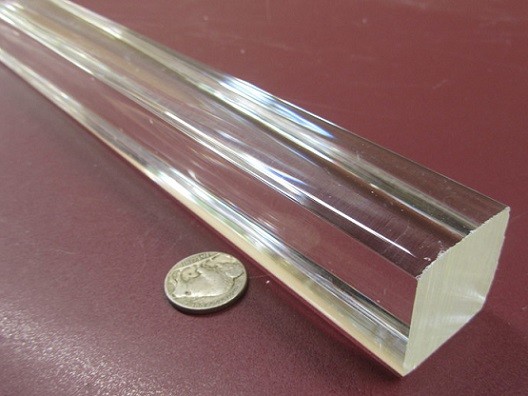 Acrylic Square Extruded Rods Bar, Clear 1.25" (1 1/4") x 6' Lengths, 1 ...