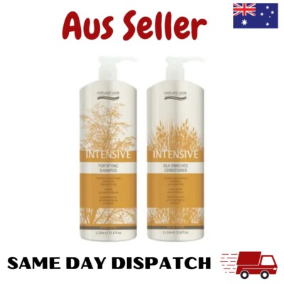 Natural Look Intensive Fortifying Shampoo & Silk Enriched Conditioner ...