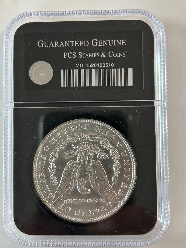 1885 Genuine Uncirculated Morgan Silver Dollar 90% Silver PCS Stamps ...