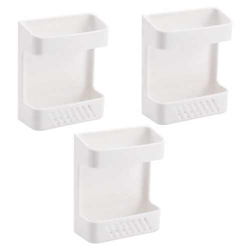3 Pcs Remote Control Storage Box Wall Mounted Shelf Self-adhesive ...
