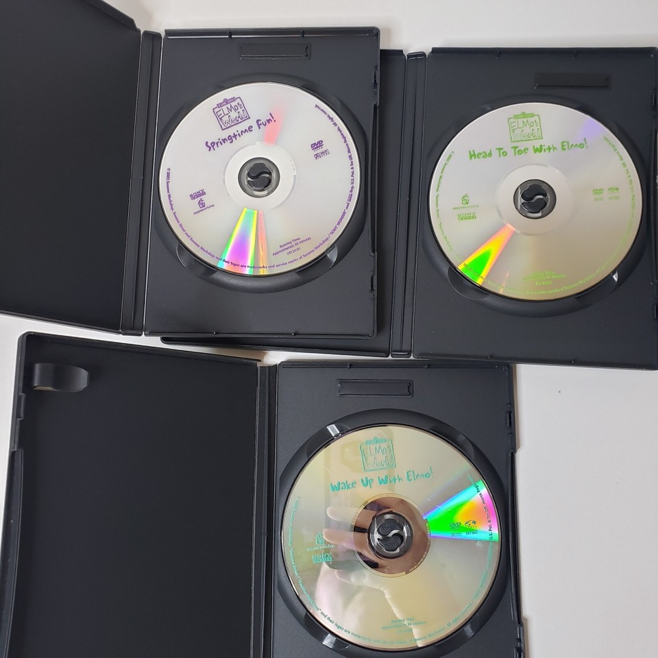 Lot Of 6 Elmo's World & Sesame Street DVDs Children's TV Show Muppets ...
