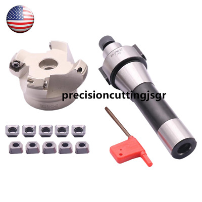 R8 FMB22 Arbor KM12 63-22-4T Face End Mill Shell Cutter +10pcs SEKT1204 ...