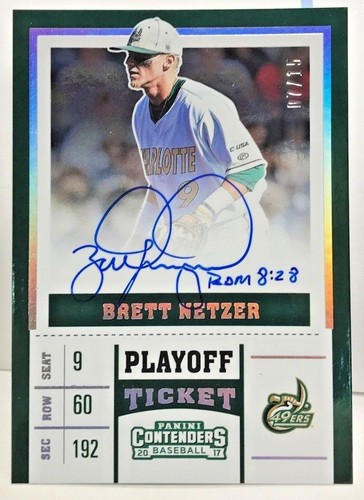 Brett Netzer 2017 Panini Elite Extra EEE Contenders PLAYOFF Ticket Auto ...