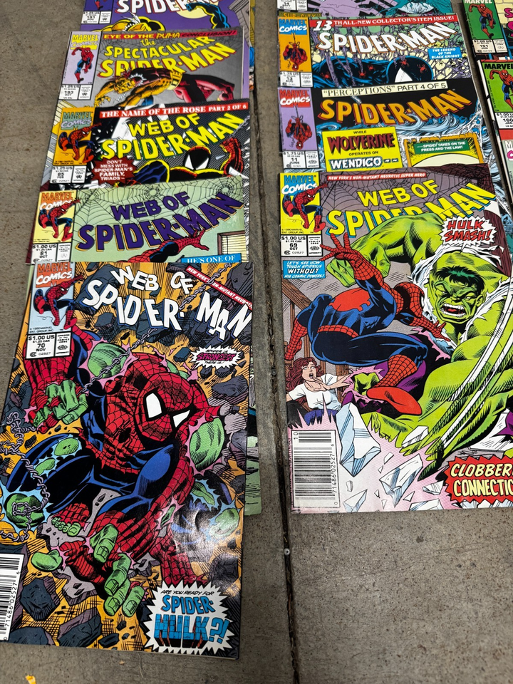 Lot of 23 Amazing Spider Man Web Of Spider-Man Spectacular Spider-Man ...