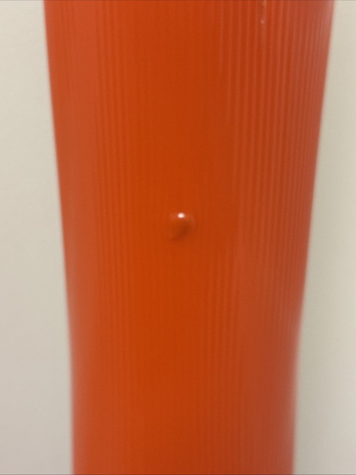 Vintage LE Smith 37” Bittersweet Nubby Butt Floor Glass Swung Vase Fat ...