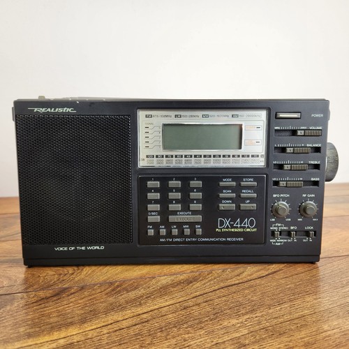 Vtg Realistic DX-440 AM/FM All-Band Portable Receiver Shortwave Radio ...