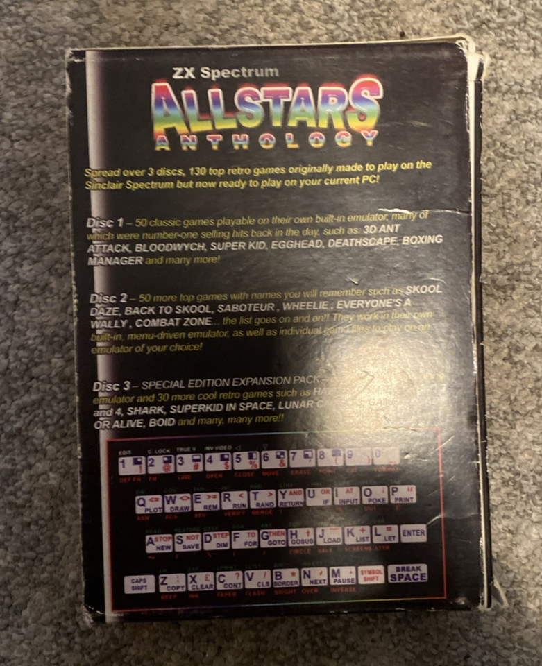 Sinclair ZX Spectrum All Stars Anthology | eBay UK