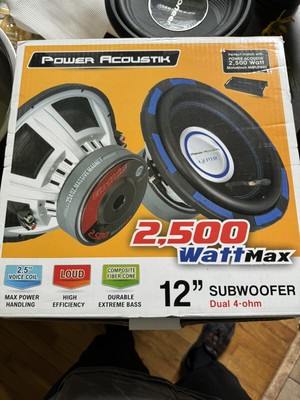 power acoustik 12 inch subwoofers | eBay