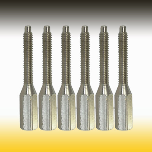 NICKEL PLATED EXTENSION STUD M3.5mm Switch / Socket Screw Extender x 10 ...