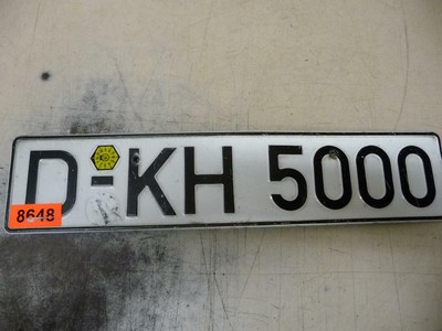 8648. Alte Autonummer Kennzeichen KFZ Nummernschild | eBay