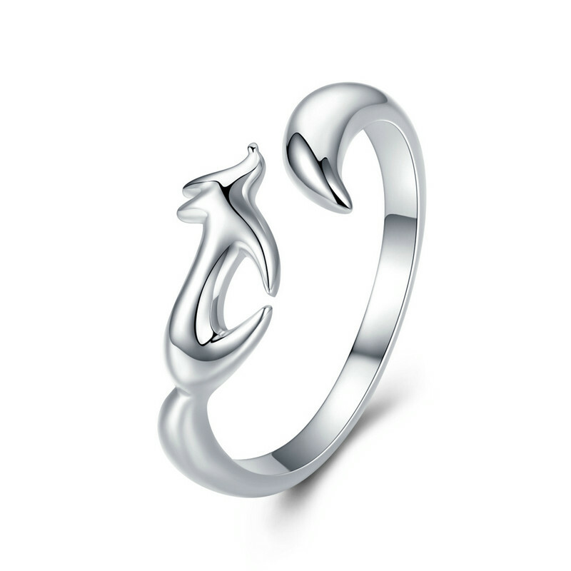 925 Sterling Silver Wedding Engagement Rings Wedding Band Fashion Women ...