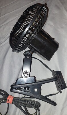 Axius 12V Camping Oscillating Cooling Fan With Bannana Jacks | eBay