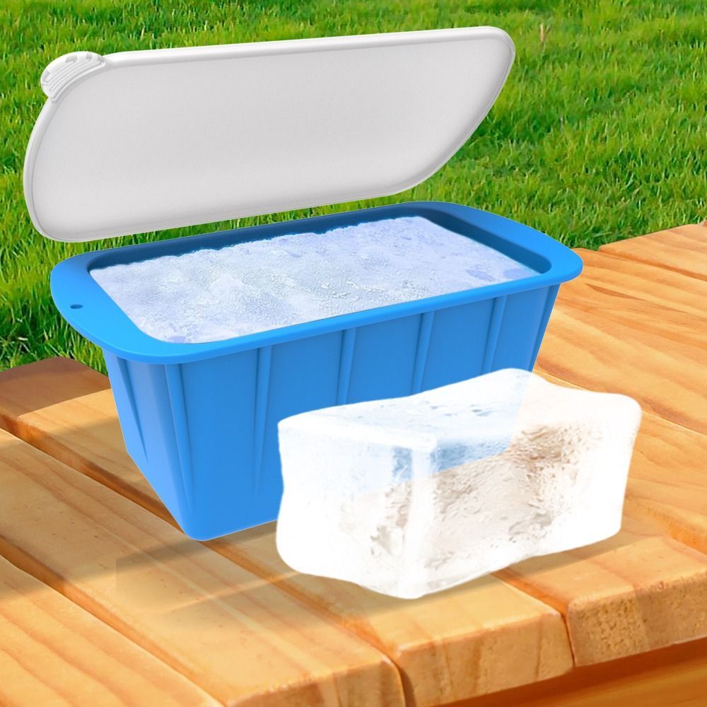 Ice Bath Ice Block Mold Extra Large Silicone Ice Box Large Ice Grid ...