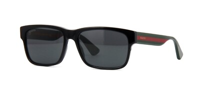 Gucci GG0340S Shiny Black/Grey (006) Sunglasses 889652155562| eBay
