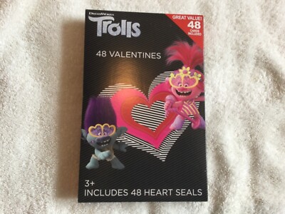 DreamWorks TROLLS 48 Valentines Cards Using Recycled Materials by Paper ...