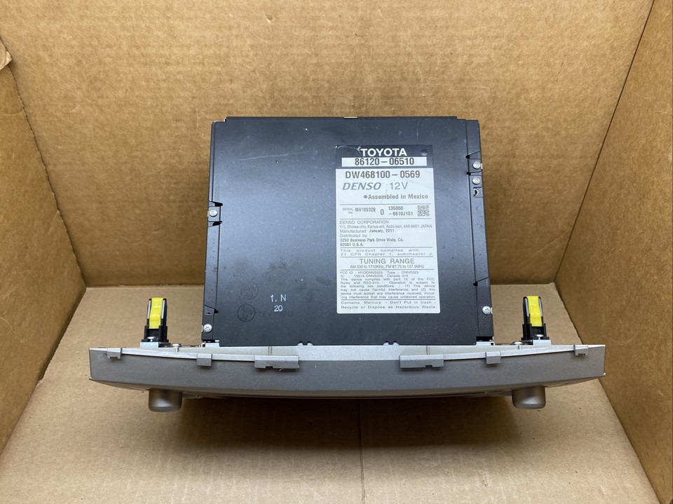 2010-2011 Toyota Camry Dash Radio Screen Display JBL 86120-06510 | eBay
