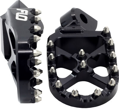 FLO MOTORSPORTS PRO SERIES FOOT PEGS (BLACK) PART# FPEG-796BLK NEW | eBay