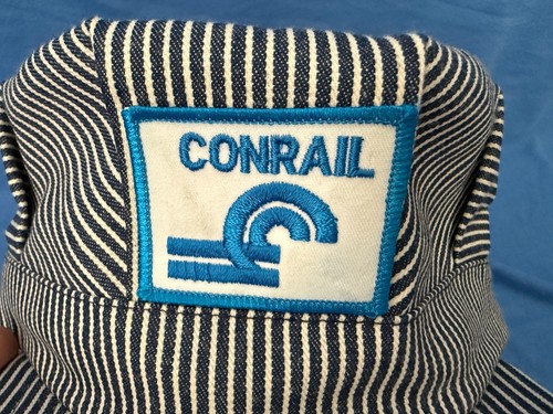 1990s CONRAIL Engineer's Cap Embroidered Patch Snapback Railroad Hat ...
