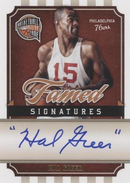 2009-10 Panini Basketball Hall of Fame - Famed Signatures #HG Hal Greer ...