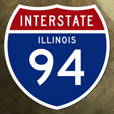 Illinois interstate route 94 highway marker road sign Chicago Dan Ryan ...