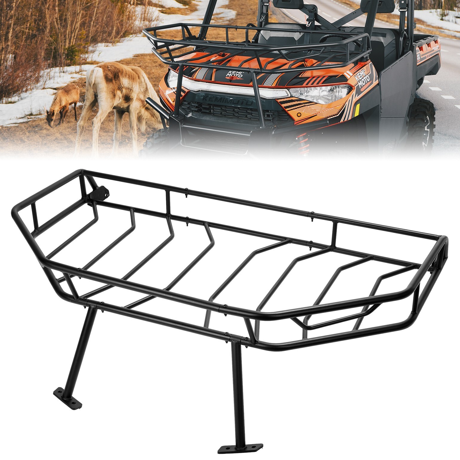 Heavy Duty Front Hood Storage Rack For Polaris Ranger XP 1000 Crew 2018 ...