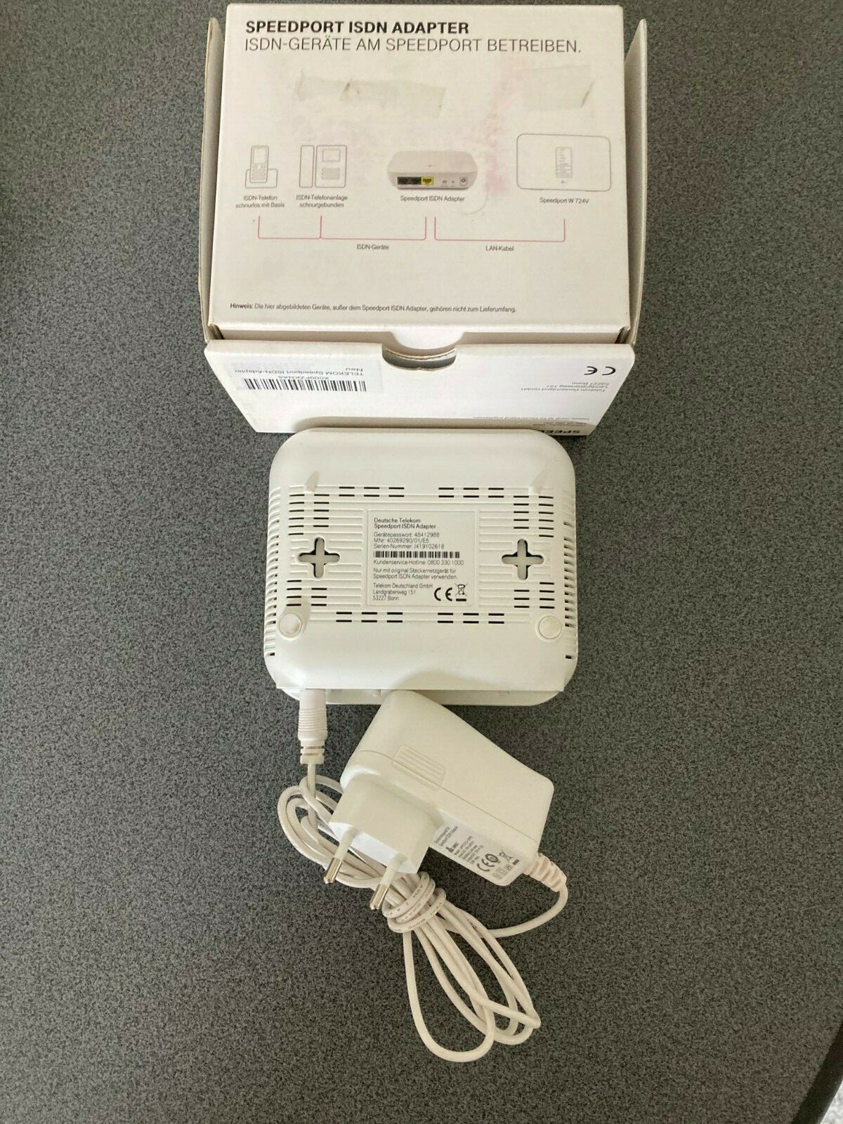 Telekom Speedport ISDN Adapter Deutsche Telekom 40269290 4025125530498 ...