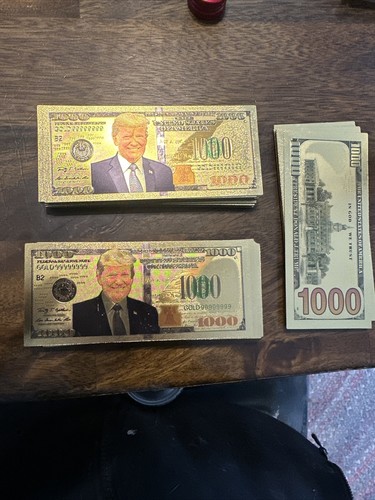 Donald Trump $1000 Dollar Bill Gold Foil Banknote (190) | eBay