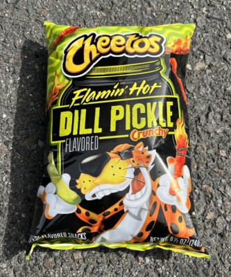 Dill Pickle Flamin Hot Cheetos 8.5 Oz Large Bag x1 New 2025 Sealed ...