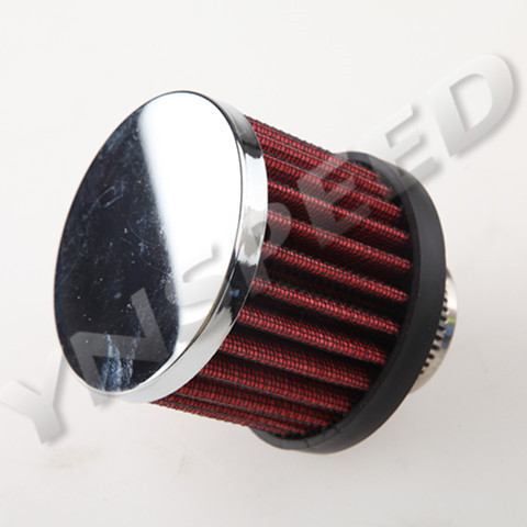 12mm 1/2" Red Mini Air Intake Crankcase Breather Filter Valve Cover ...