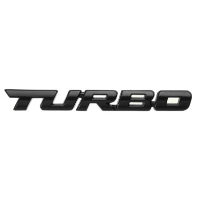1X TURBO Letter Sport Sticker Metal Emblem Badge Car Styling Decal Logo ...