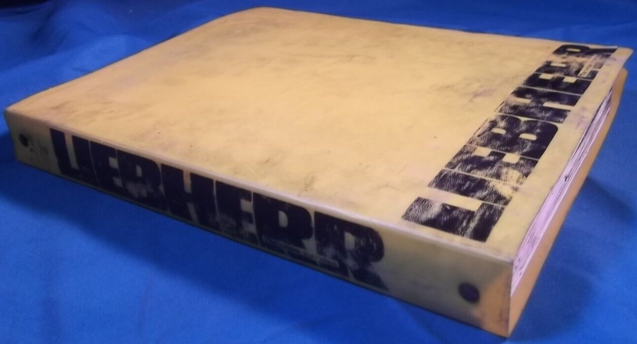 LIEBHERR CRAWLER DOZER LOADER SERVICE TRAINING SCHOOL MANUAL BOOK | eBay