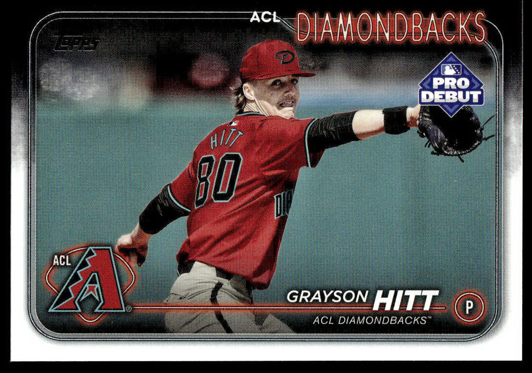 2024 Topps Pro Debut Grayson Hitt #PD-20 ACL Diamondbacks Baseball Card ...