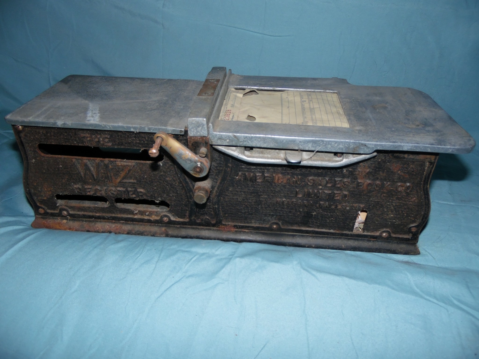 Antique 1923 THE WIZ REGISTER Recorder Receipt Writer by American Sales ...