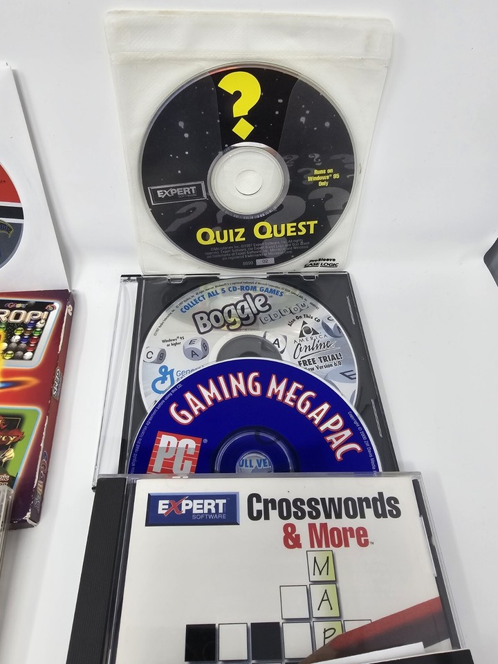 Lot of 25 Vintage PC Computer Games And Software 90s 2000s Windows 95 ...