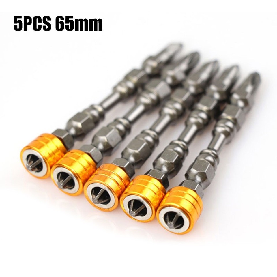 5pcs Magnetic Screwdriver PH2 Alloy-Steel Double Head Cross Drill Bits ...