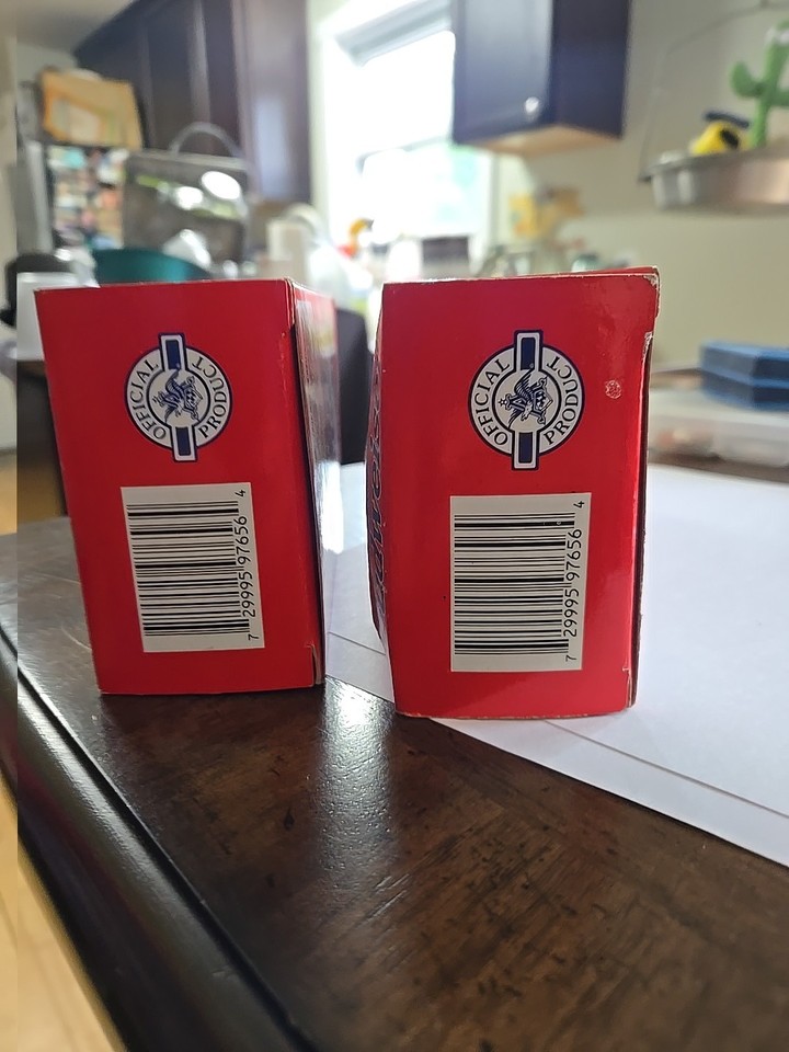 2-VINTAGE 1998 BUD PLASTIC 7-1/2" BEER BOTTLE BUTANE FLAME TABLE ...